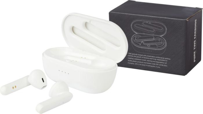 Pure True antibacterical wireless earbuds | Promotional Products Home ...